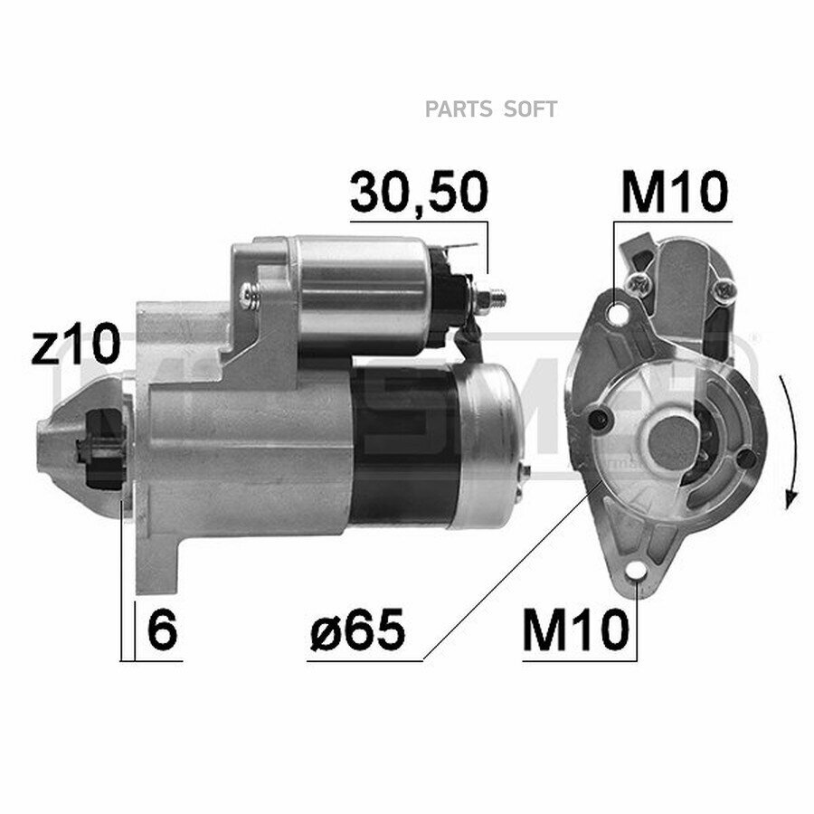 Стартер JEEP GRAND CHEROKEE 01- 2.4 от официального дистрибьютора, ERA, артикул 220995