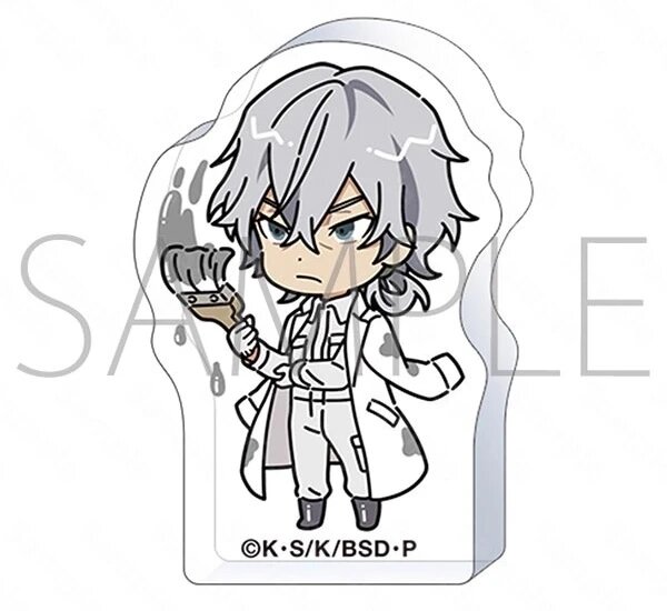 Аниме фигурки Nakahara Chuya Akutagawa Ryunosuke Dazai Osamu Mori Ougai Серый, Acrylic Stand 16