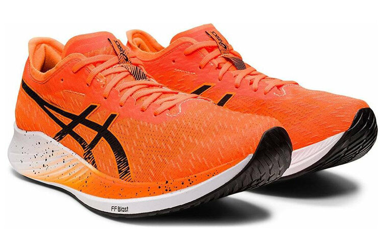 Кеды ASICS Magic Speed, размер 43.5 EU, черный, оранжевый — фото 1