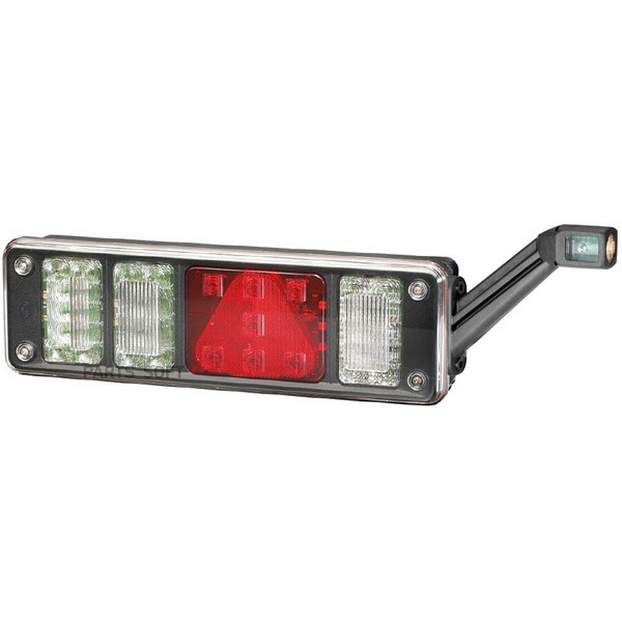 Фонарь зад. многосекц! LH 6-секц. прям. черн. корп. гибрид ламп. с LED секц, с рогом\KRONE от официального дистрибьютора, BEHR-HELLA, артикул 2VP340961111