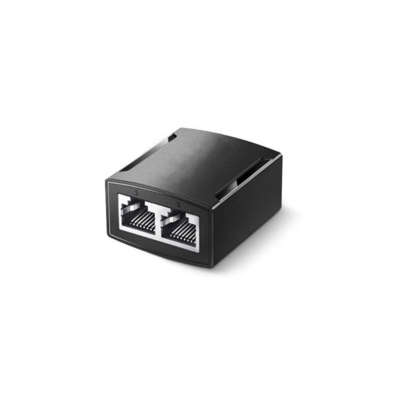 Высококачественный гигабитный сетевой кабель RJ45 с защитой от помех-разветвитель черного цвета
