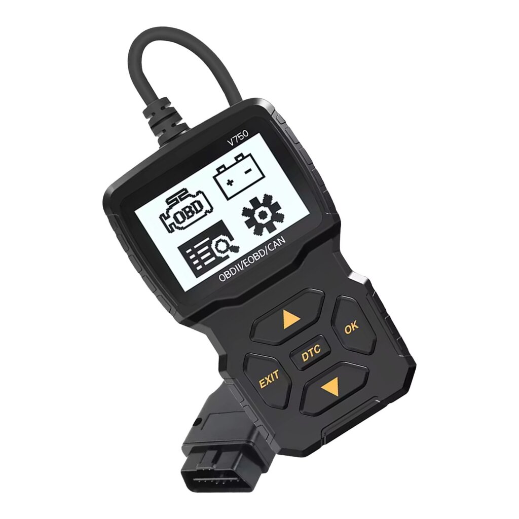 1 автомобильный сканер OBD2 V750, считыватель кодов OBD2, диагностический инструмент для диагностики неисправностей автомобиля