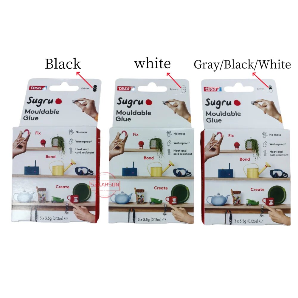 Tesa Sugru водостойкий силиконовый клей White