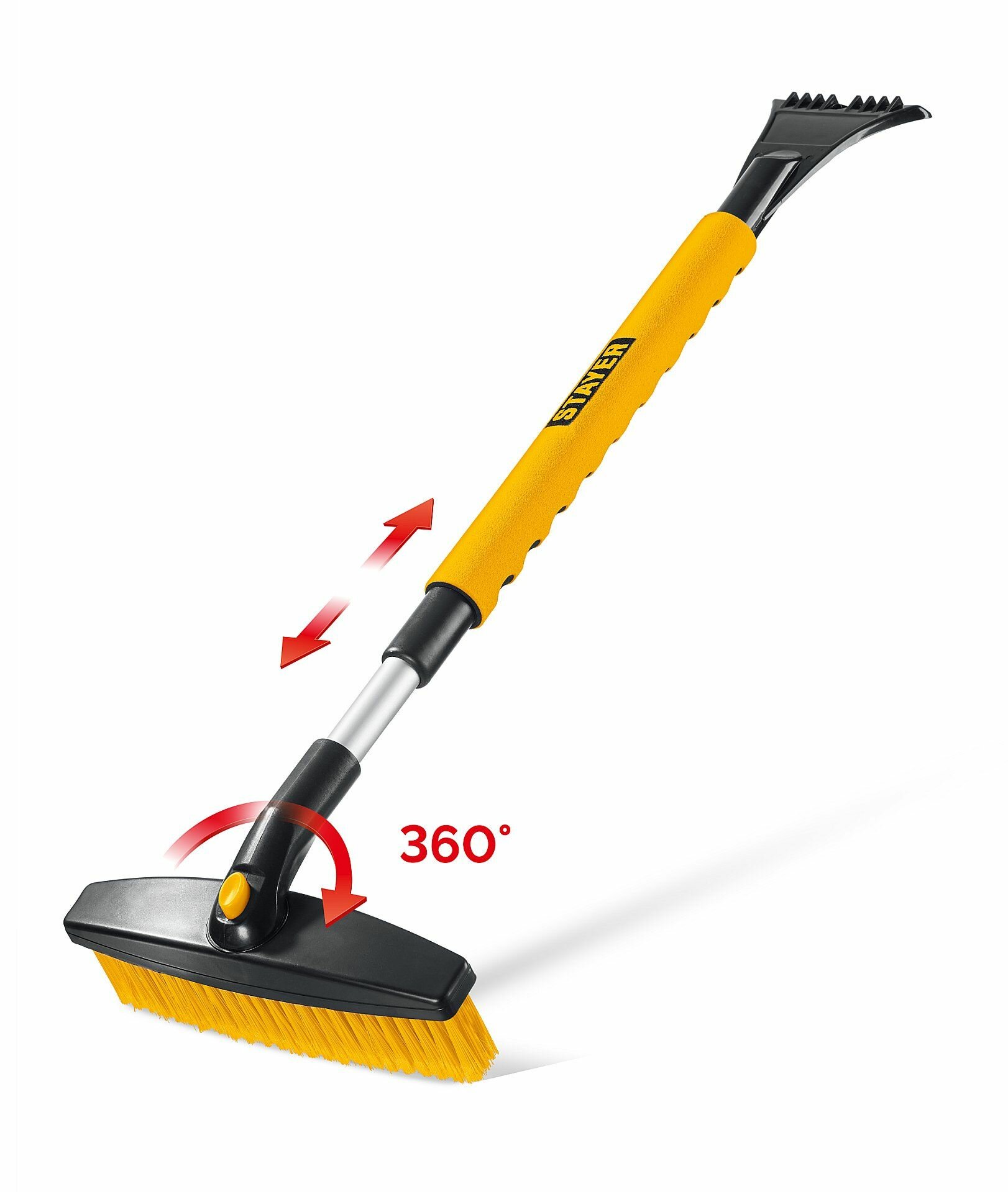 Телескопическая щётка от снега со скребком автомобильная 775-1000 мм Stayer 61046