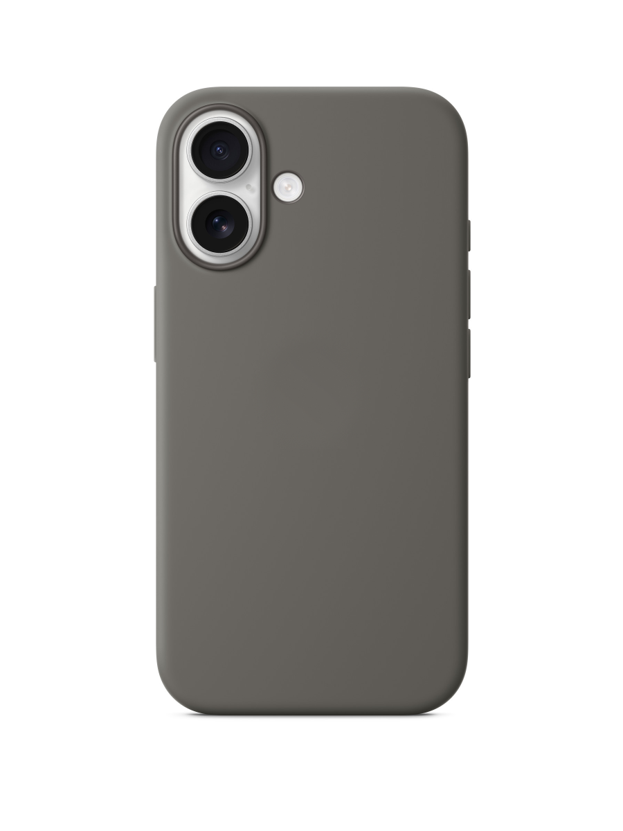 Чехол силиконовый Магсейф для iPhone 16 Stone Gray, Silicone case Магсейф для айфон 16 - Серый