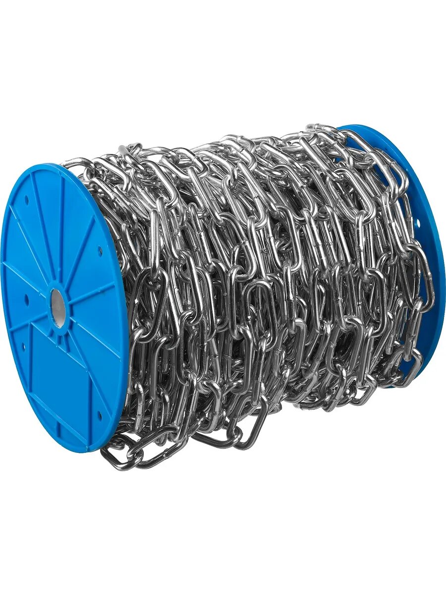 DIN 763, 10 мм, L 10 м, длиннозвенная цепь, Профессионал