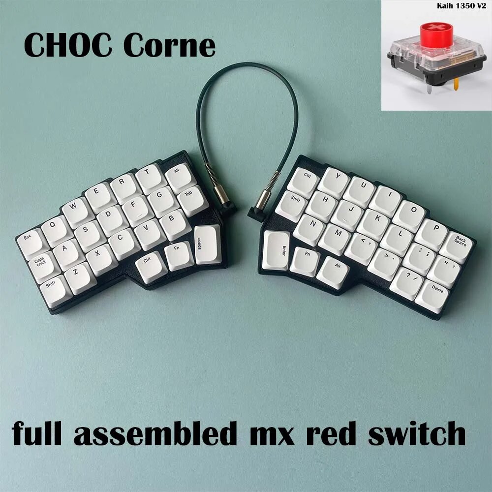 CHOC Corne Проводная механическая клавиатура Kaih Chocolate V1/V2 Red V2 BWP