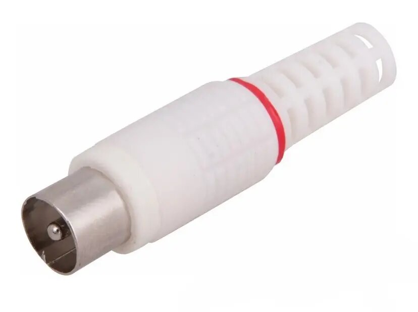 Разъем PROconnect, штекер TV, без пайки, белый {05-2041-2} (1 шт)