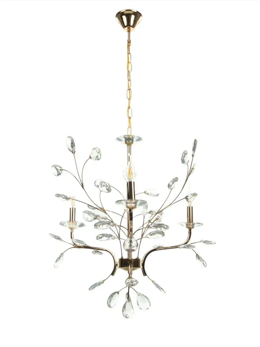 Люстра Annalise 3х40Вт Е14 золото 50х50х60+50см