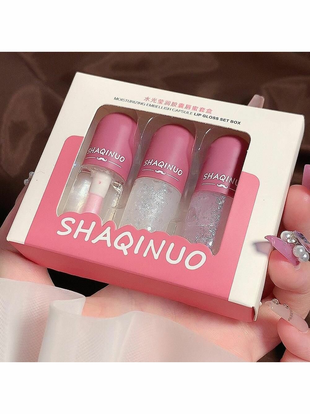 Блеск для губ набор; шиммер и плампер для губ с эффектом увеличения; подарочный набор блесков
