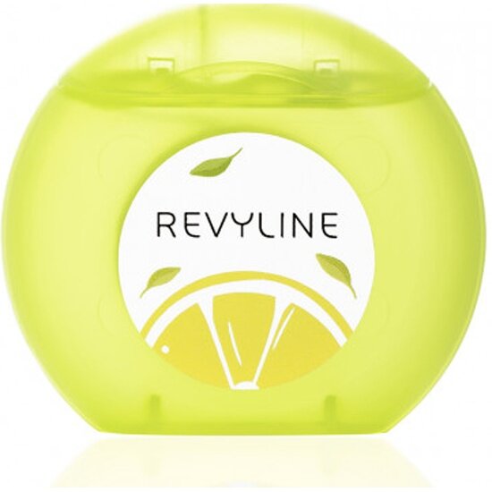 Зубная нить Revyline Perfect , полиэтилентерефталат с бамбуковым углем, вощеная, лимон и мята, 30 м