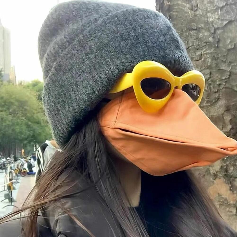 Креативная маска воронья с клювом, прикольная маска животное с подвижным клювом