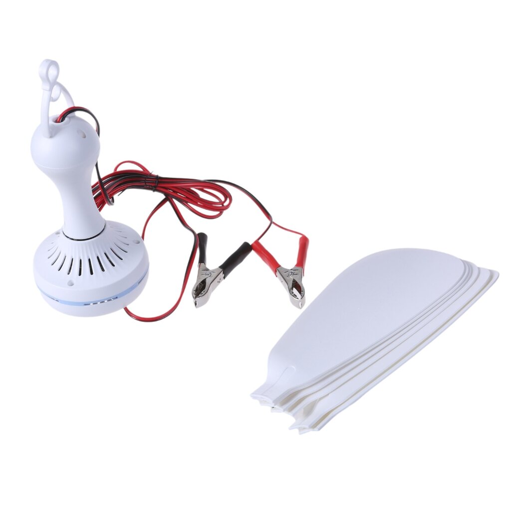 Портативный автомобильный вентилятор 12 В 8 Вт Пластик 6 Листьев Мини Потолочный Вентилятор Подвесной Вентилятор 20 дюймов