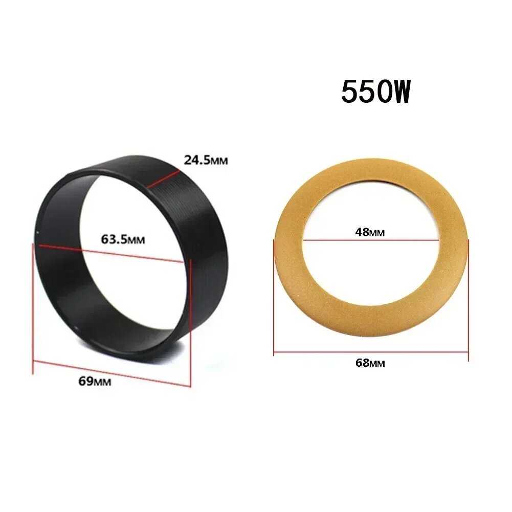 2 шт. Втулки цилиндра и поршневые кольца для воздушных компрессоров 550/750/1100/1500 Вт For 550W