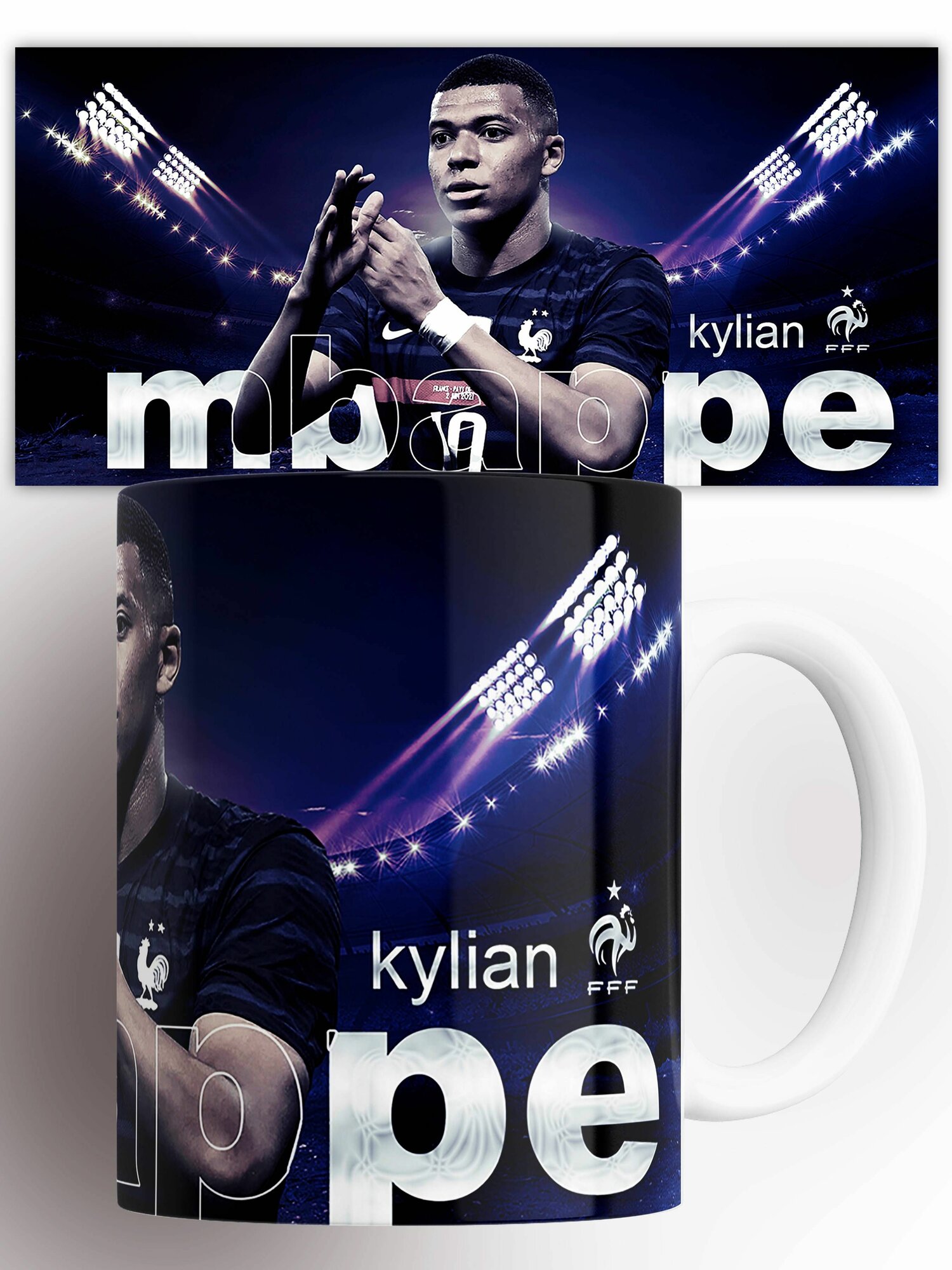 Кружка Килиан Мбаппе футболист Франция 330 мл