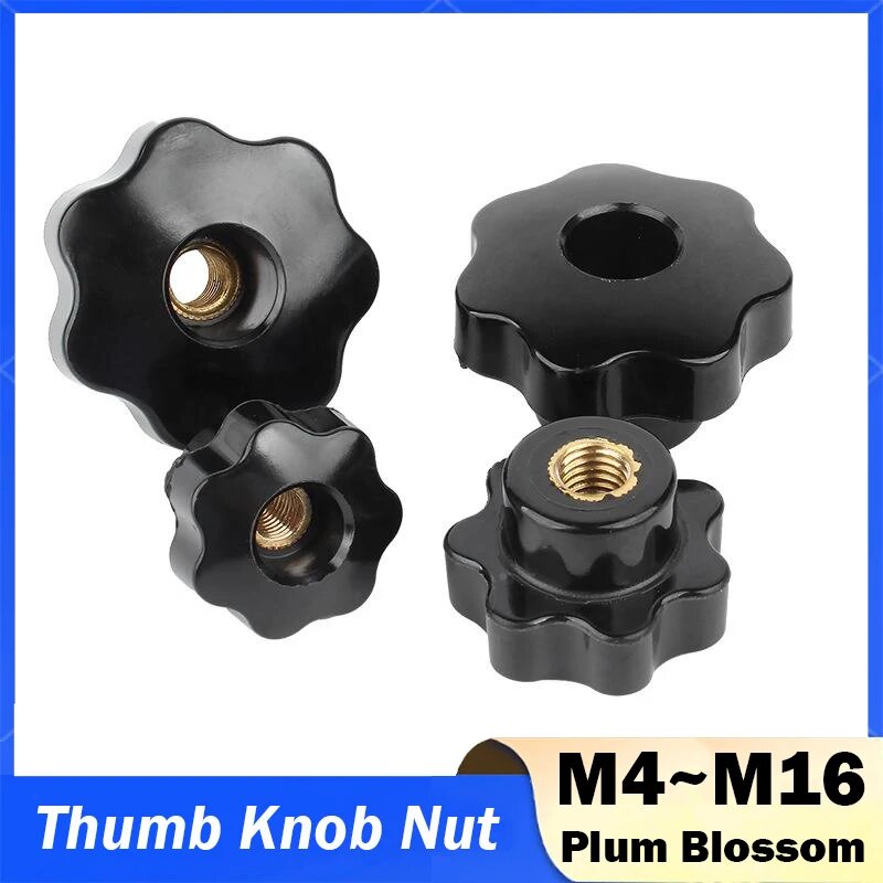 Латунные рукоятки-гайки M4-M16 черные M8x31mm