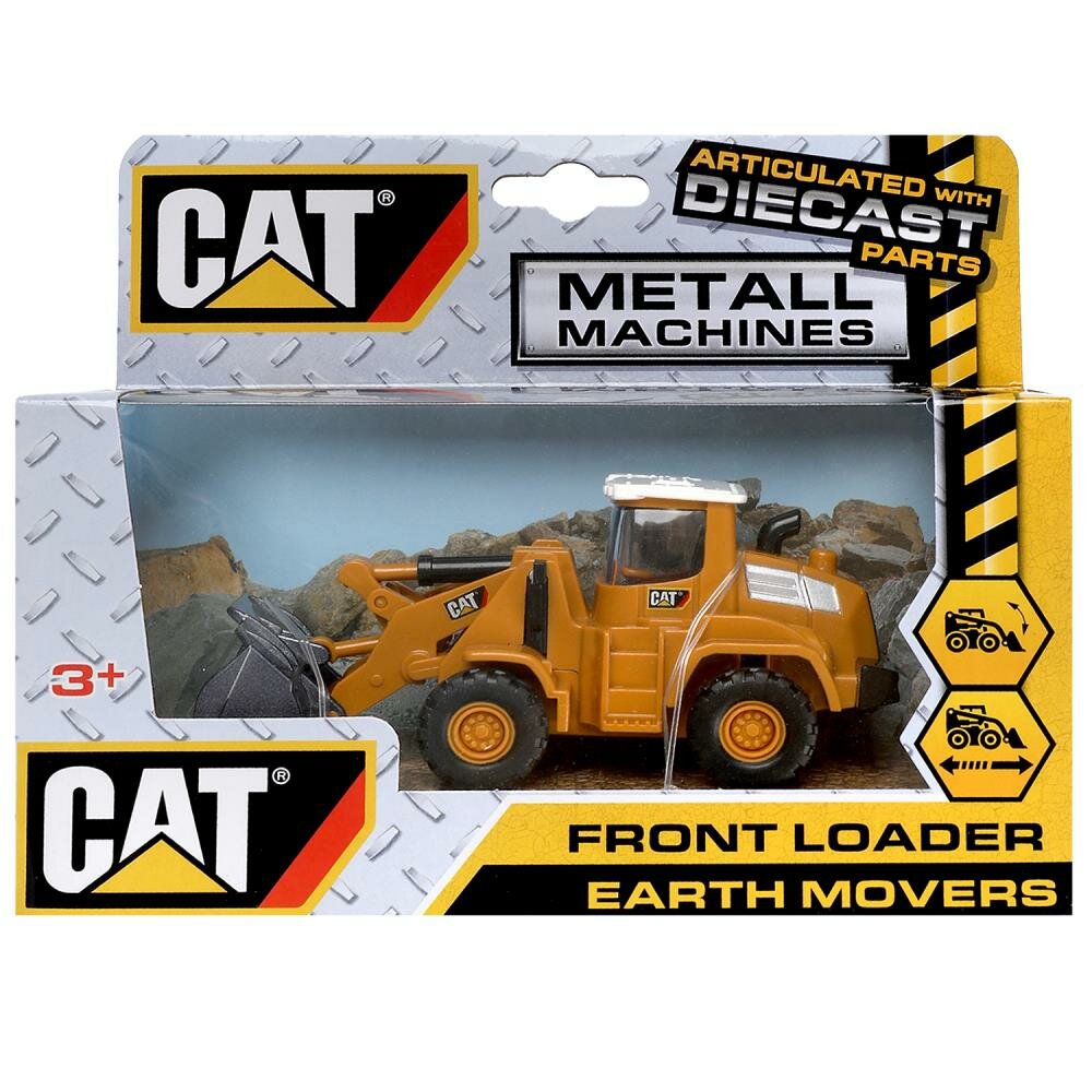 Модель металлическая Погрузчик (лицензия cat) 12,5 см. инерция, 2008A059-R