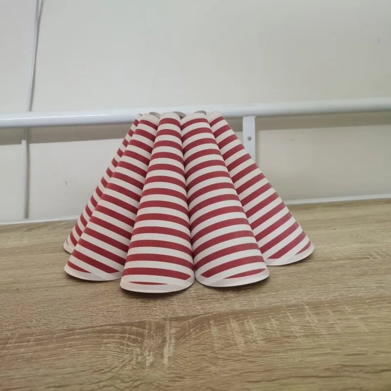 Барабанный лепесток абажур для настольной лампы Красный, Красный