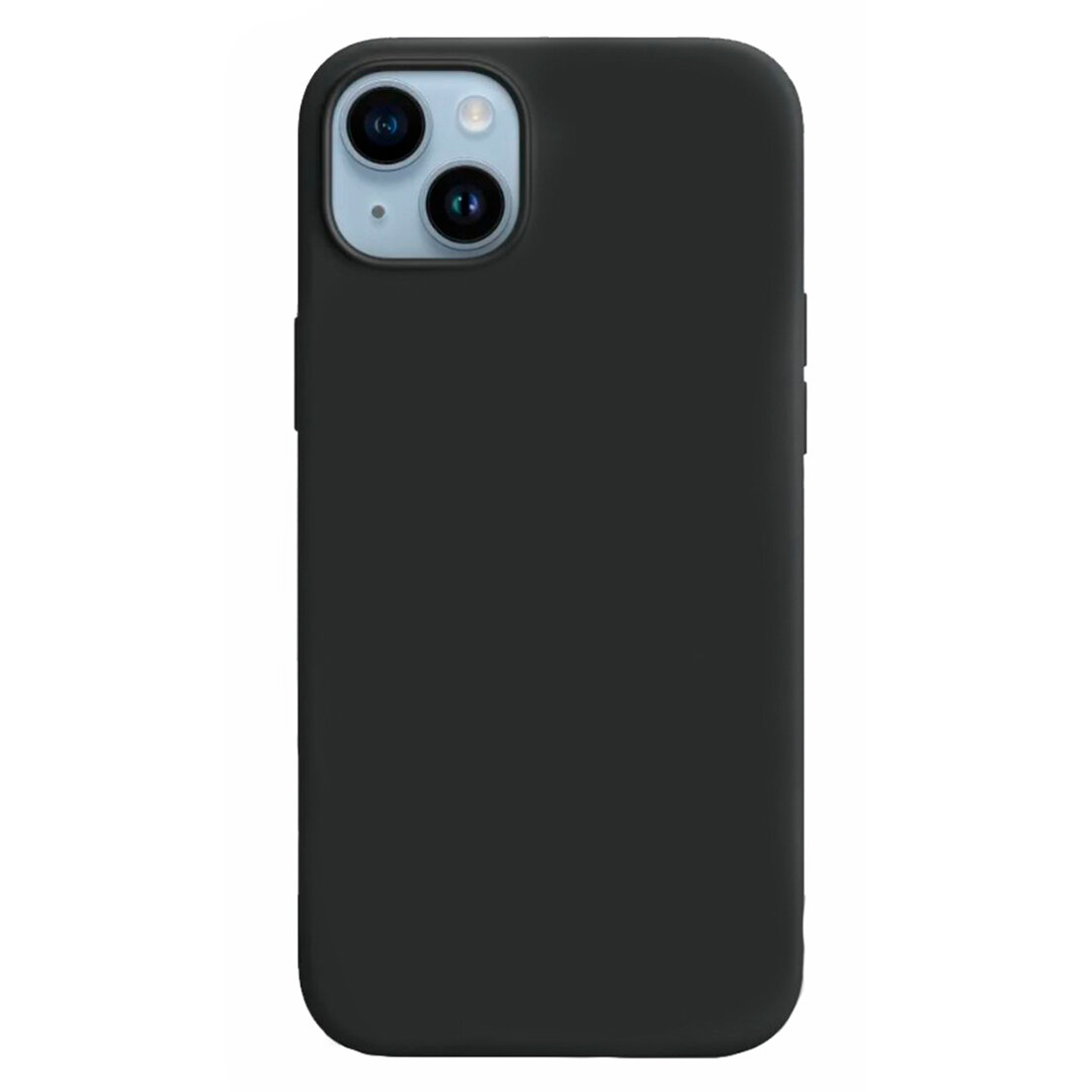 Чехол-накладка для iPhone 14 Plus, Silicon Case, без лого, черный