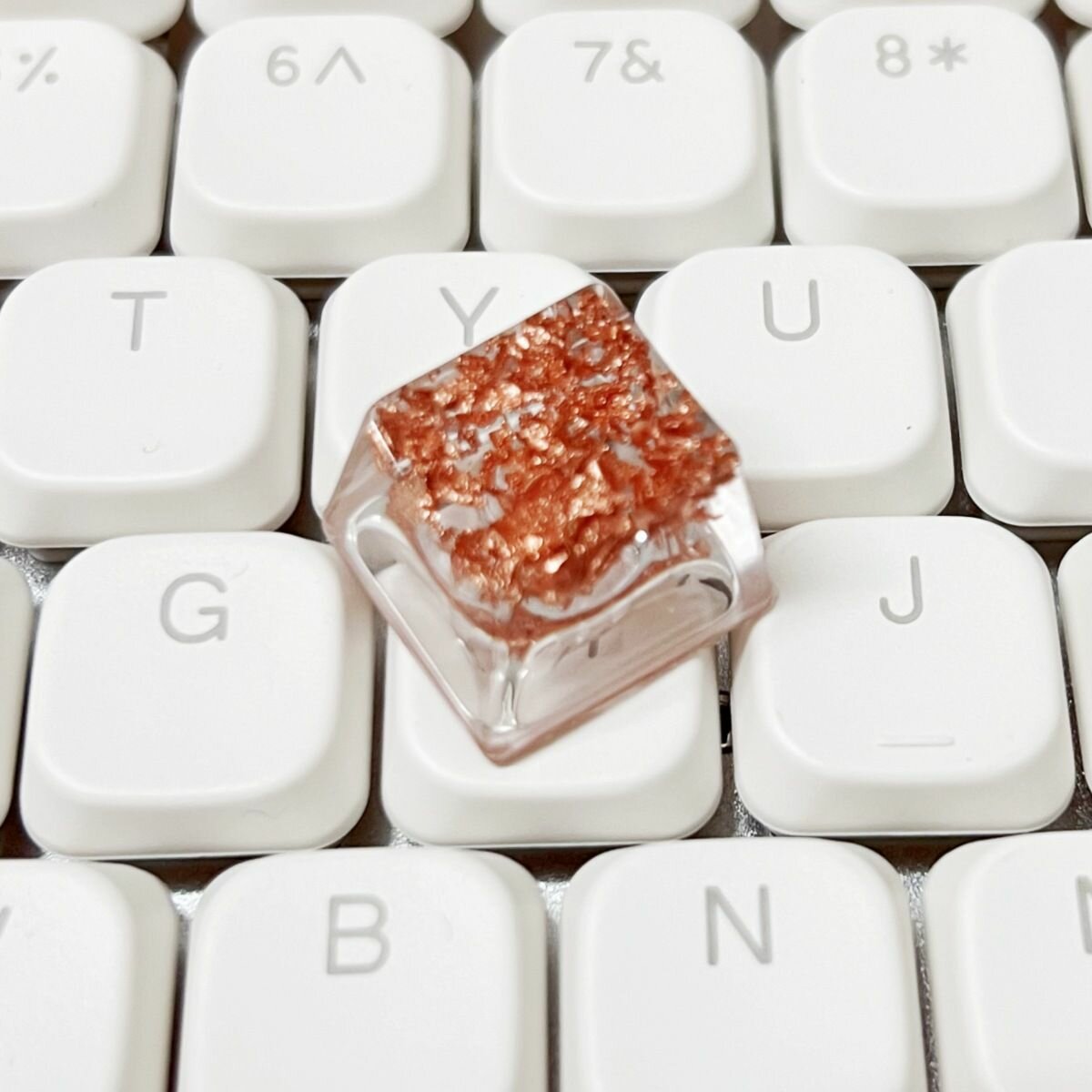 Клавиша клавиатуры, из эпоксидной смолы с металлической фольгой OEM R4 для механической клавиатуры