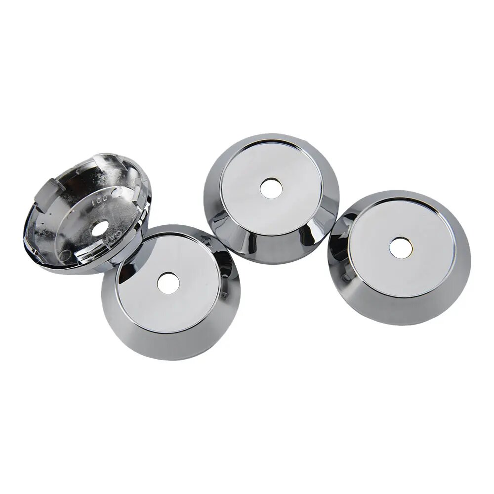 Колпачки на литые диски без логотипа Эмблема No.3 (OD 64 ID 57), Chrome blank cap
