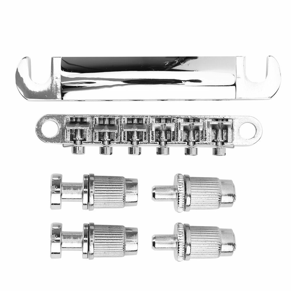 Комплект из 6 струн с фиксированным бриджем, основание из цинкового сплава для электрогитары LP, прочная сменная деталь для гитарных аксессуаров