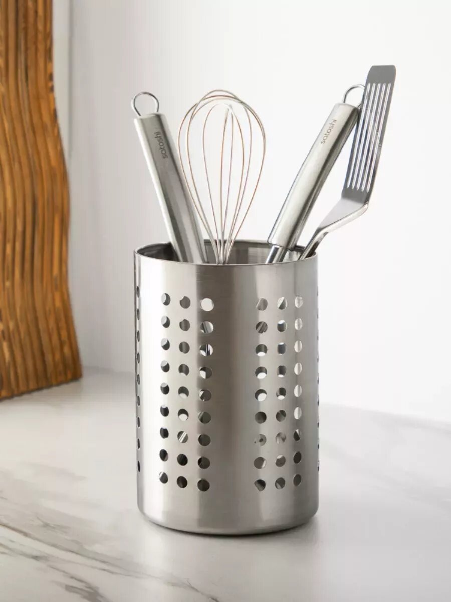 Подставка для кухонных принадлежностей Satoshi Kitchenware, нержавеющая сталь