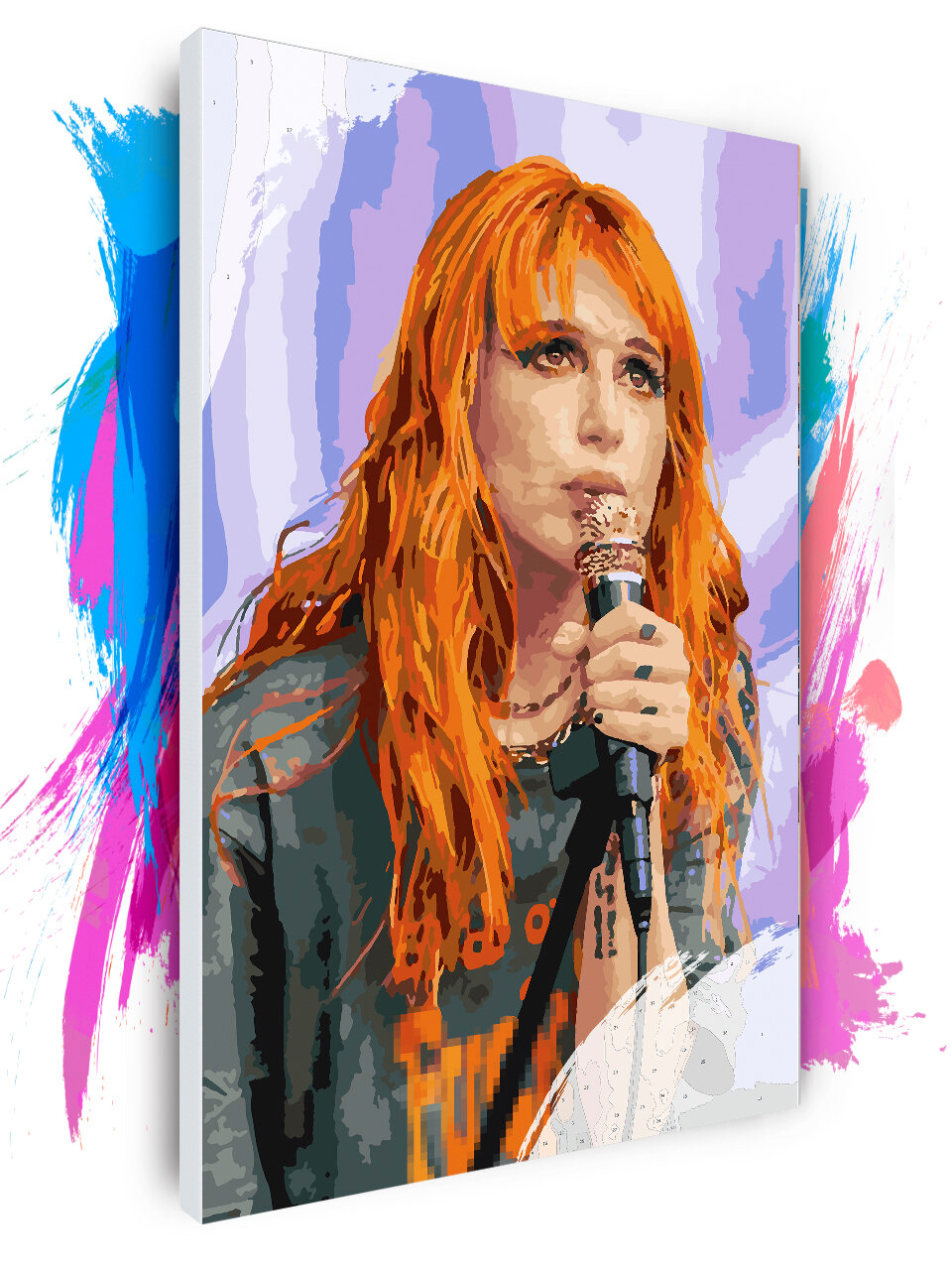 Картина по номерам на холсте Hayley Williams, 40 х 60 см