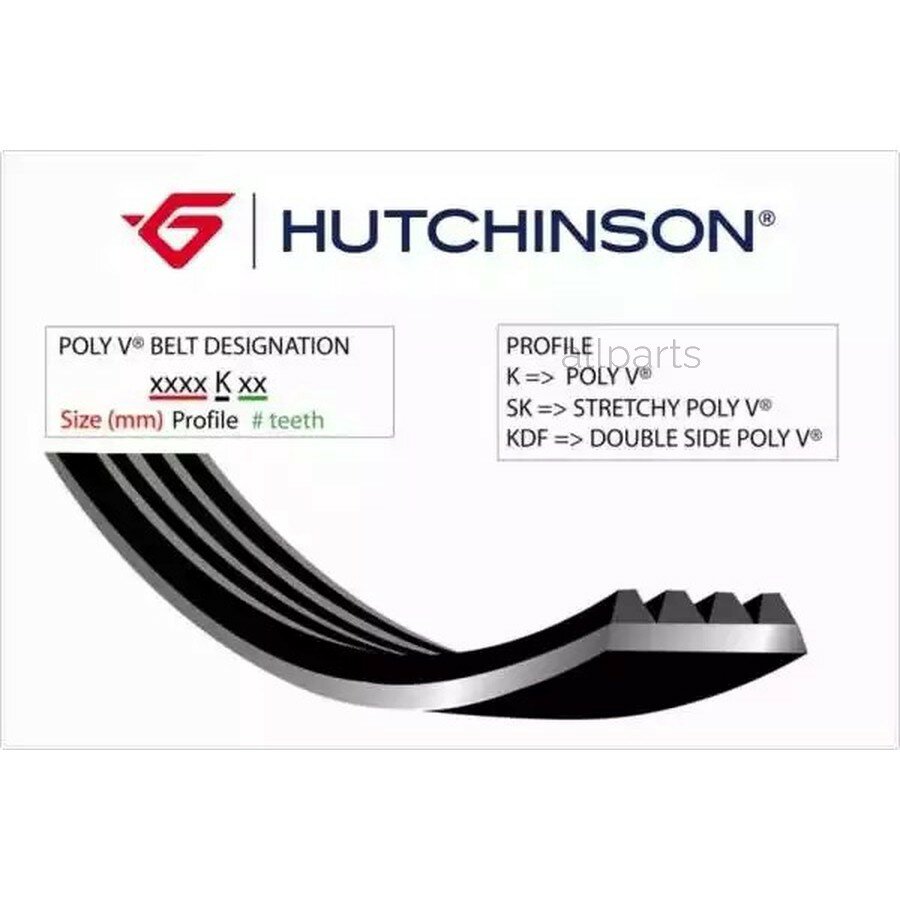 HUTCHINSON 2002K6 Ремень поликлиновой HYUNDAI: SANTA FE