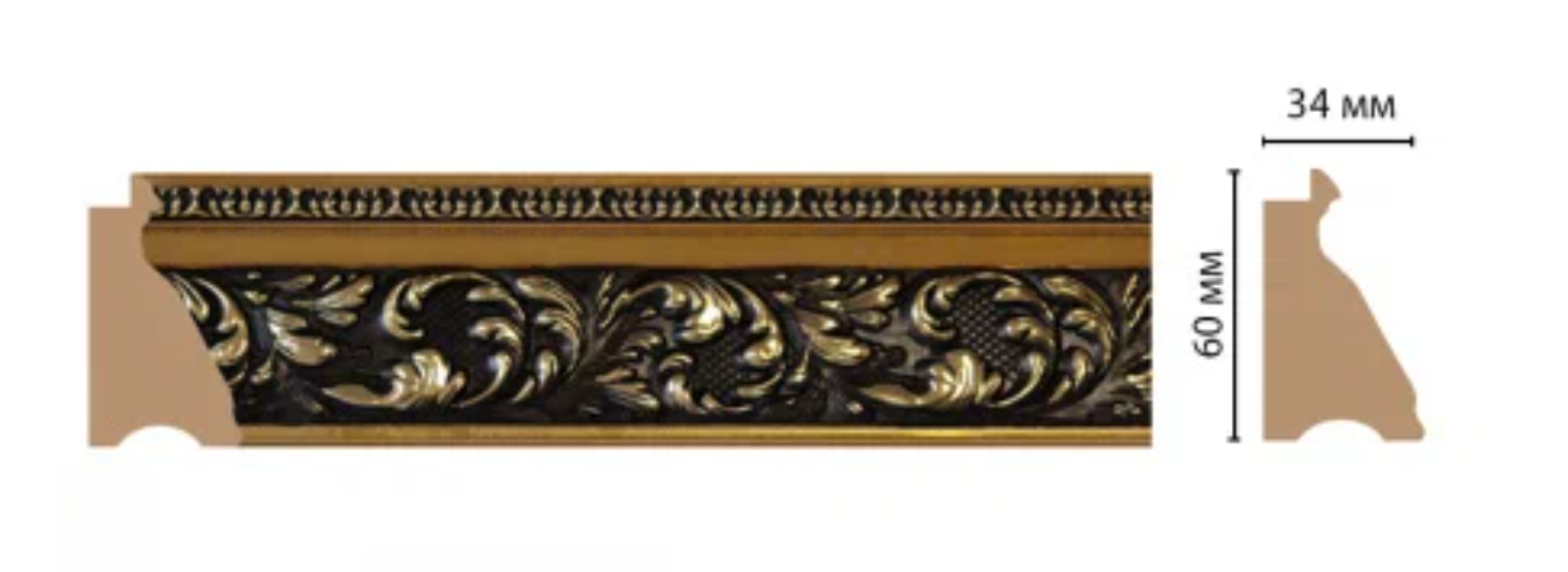 Багет Decomaster 587-1604В В60х34хД2900 мм / Декомастер.