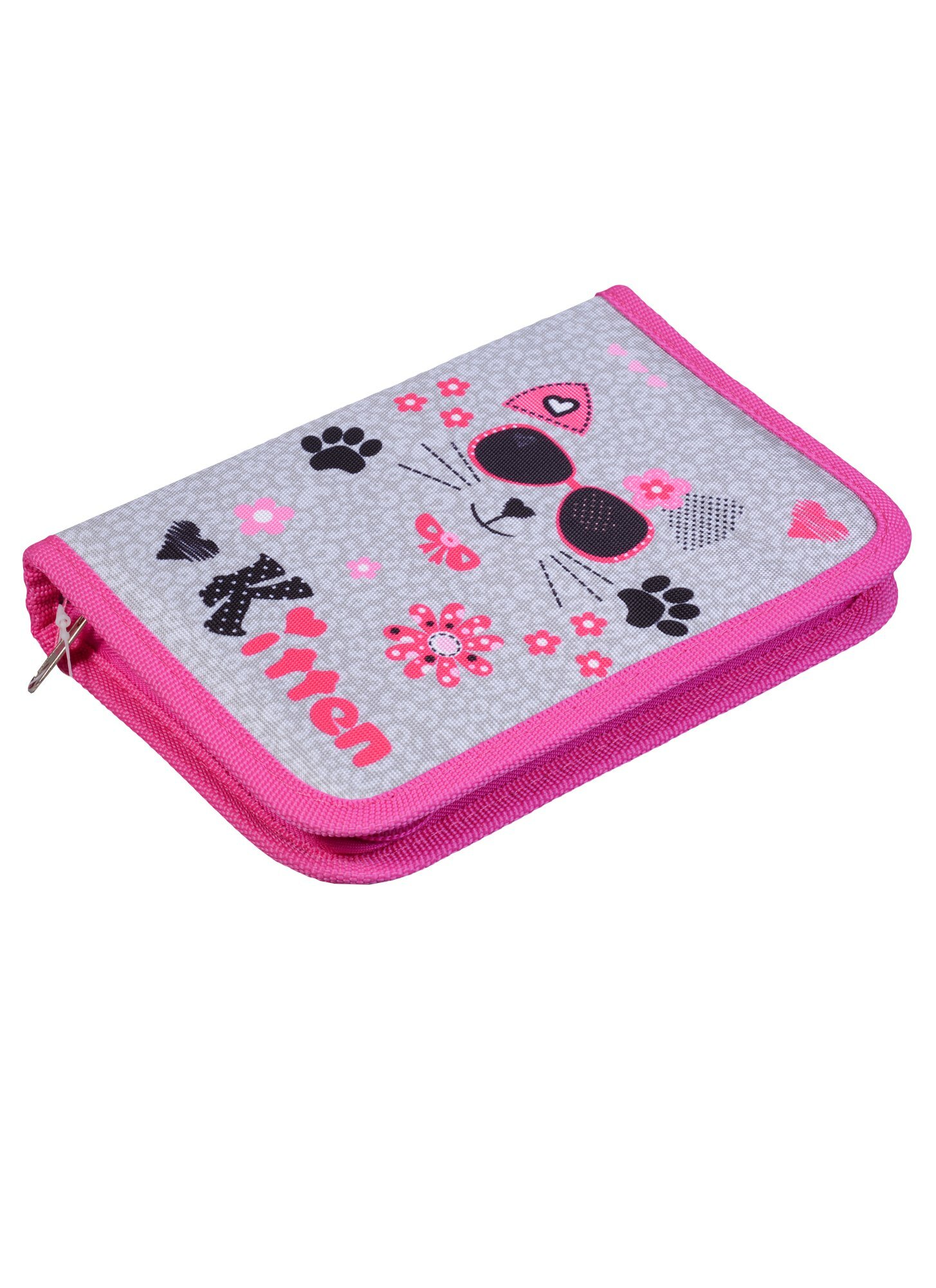 Пенал школьный 1 отделение "Meow"