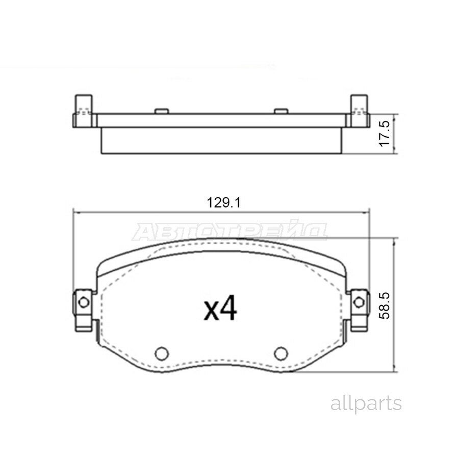 SAT ST-28-0296 Колодки тормозные (Спереди) Renault Megane 16-20