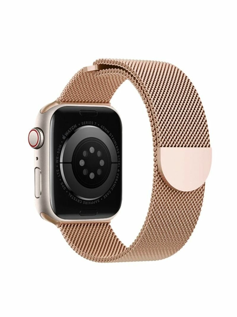 Магнитный Миланский ремень для Apple Watch 11/10 46 мм 42 мм Ультра 3 2 49 мм Браслет для iWatch 9 8 44мм 45мм 40 41мм