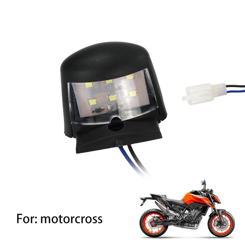 LINGQI, номерной знак гоночного мотоцикла, пластиковые светодиодные задние фонари для большинства питбайков, внедорожных мотоциклов, мотокроссов, аксессуары, детали Type 2