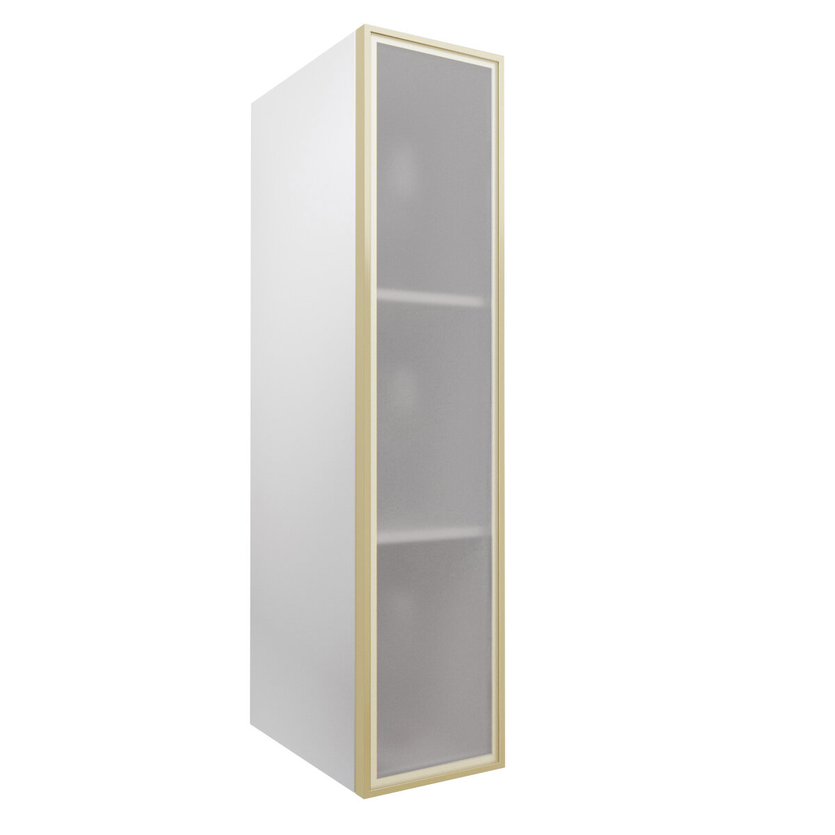 Фасад из алюминиевого профиля со стеклом Aluminum Glass 20х90см, золото браш/сатинат