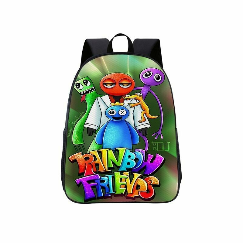 Rainbow friends школьная сумка для детей с дышащим материалом и регулируемыми ремнями