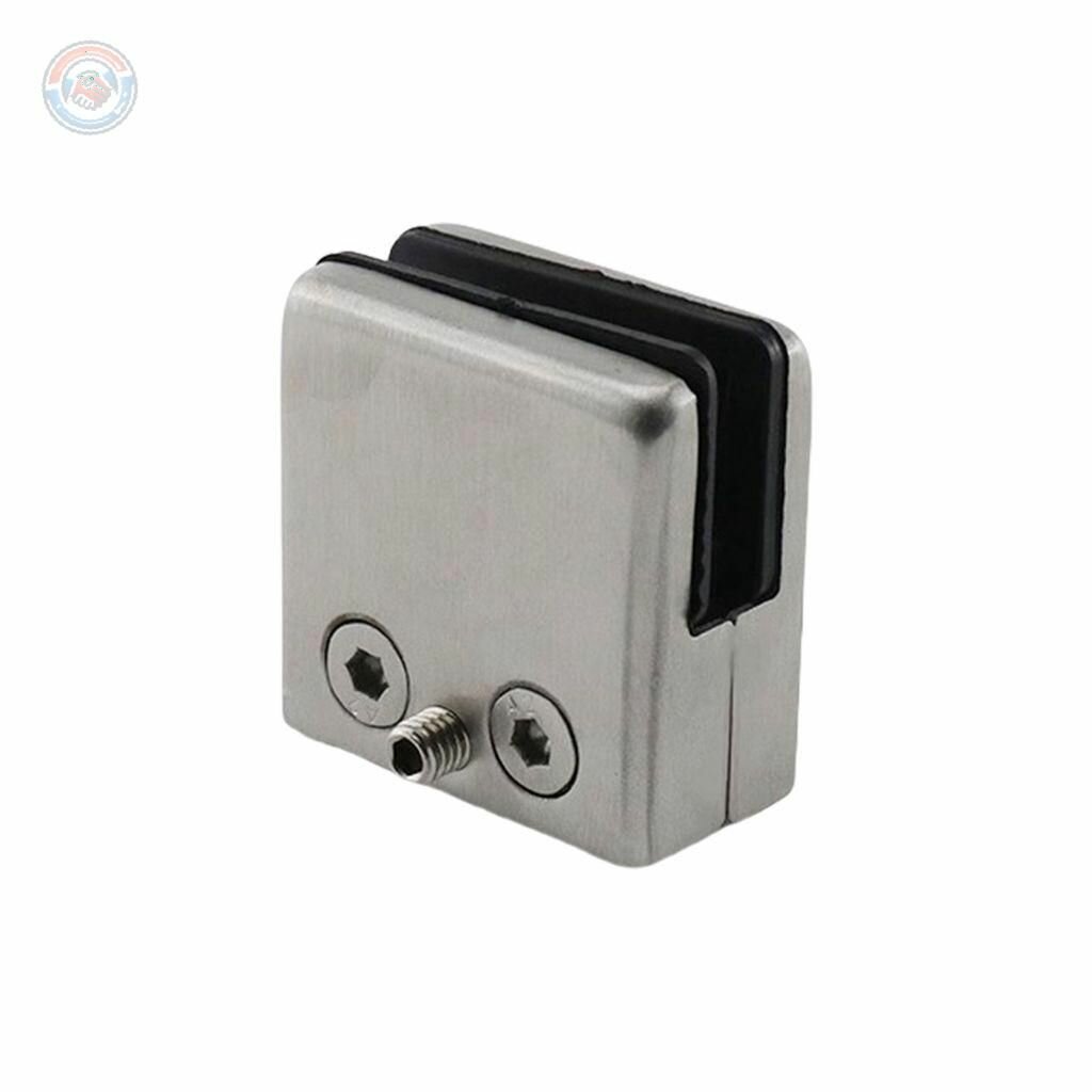 Зажим для стеклянных перил из нержавеющей стали 304, квадратный крепёж для балюстрады и лестниц, регулируемый хомут без коррозии