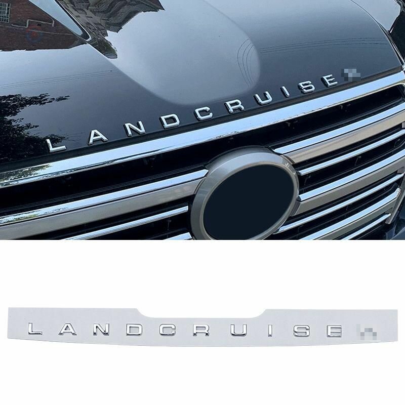 Наклейка передняя крышка с буквами для Toyota Land Cruiser Prado 120 150 2003-2023 гг, декоративный аксессуар из АБС-пластика, улучшение внешнего вида