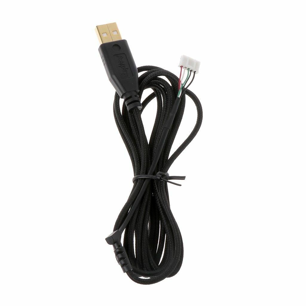 Позолоченный нейлоновый USB-кабель для мыши, Сменный провод для мыши Naga 2014