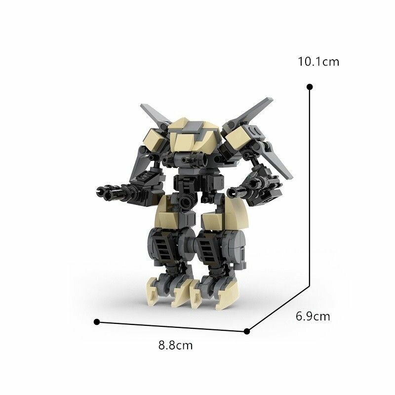 Buildmoc Spector Mech Детские развивающие игрушки 875PCS Bricks MOC Blocks Блоки Роботы Gundam и Аниме Персонажи