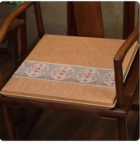 Пэчворковые подушки для сидений Only My Live Home 40x40x3cm, темный хаки