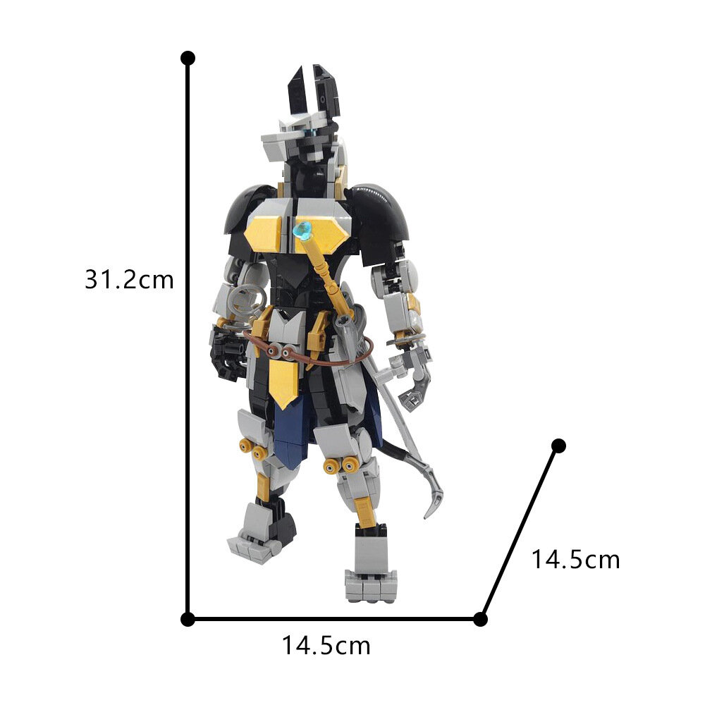 MOC-185615 Металлический строительный блок Анубис, игрушка Металлический Анубис, совместимый с дропшиппингом Lego