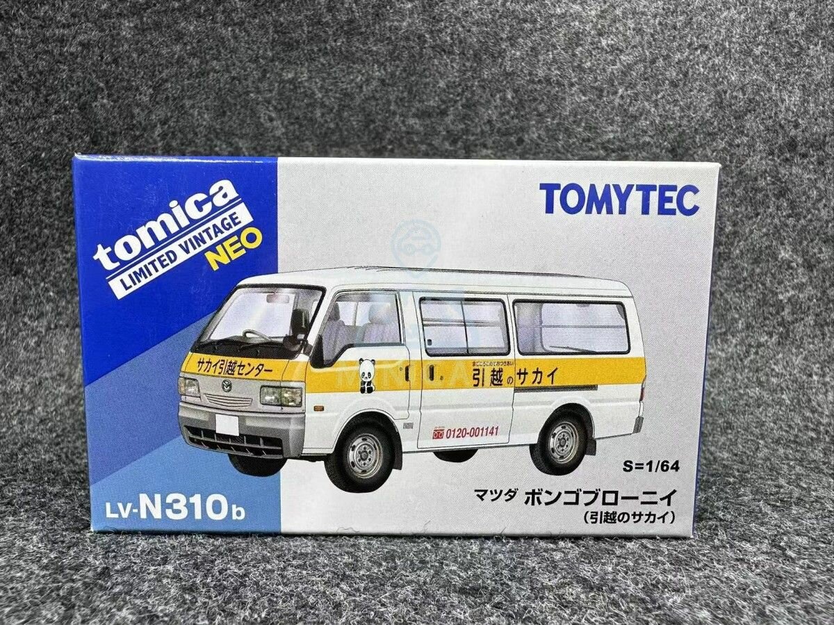 Машинка TOMYTEC TLV 1/64 2024/7 Tomytec TLV LV-N310b Mazda Bongo van Panda Moving Die-cast Alloy Car Model Collection Gifts