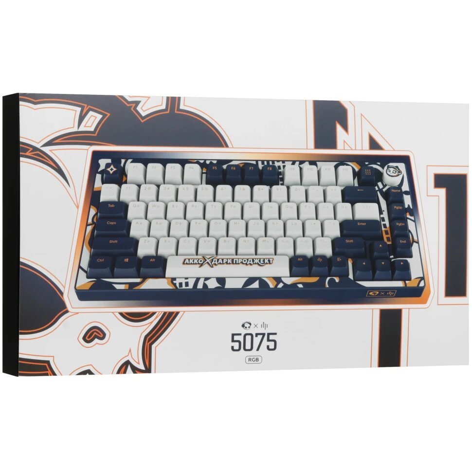 Клавиатура проводная Дарк Проджект x AKKO 5075S Blue, механическая