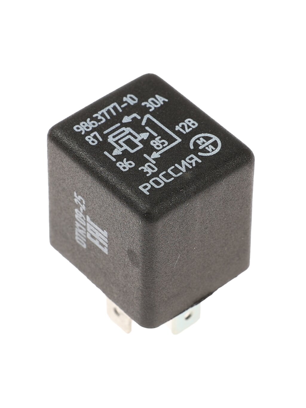 Реле стартера для а/м ВАЗ 2108, ГАЗель Бизнес (4-х конт.) 30А "ЭМИ" (без кронштейна)