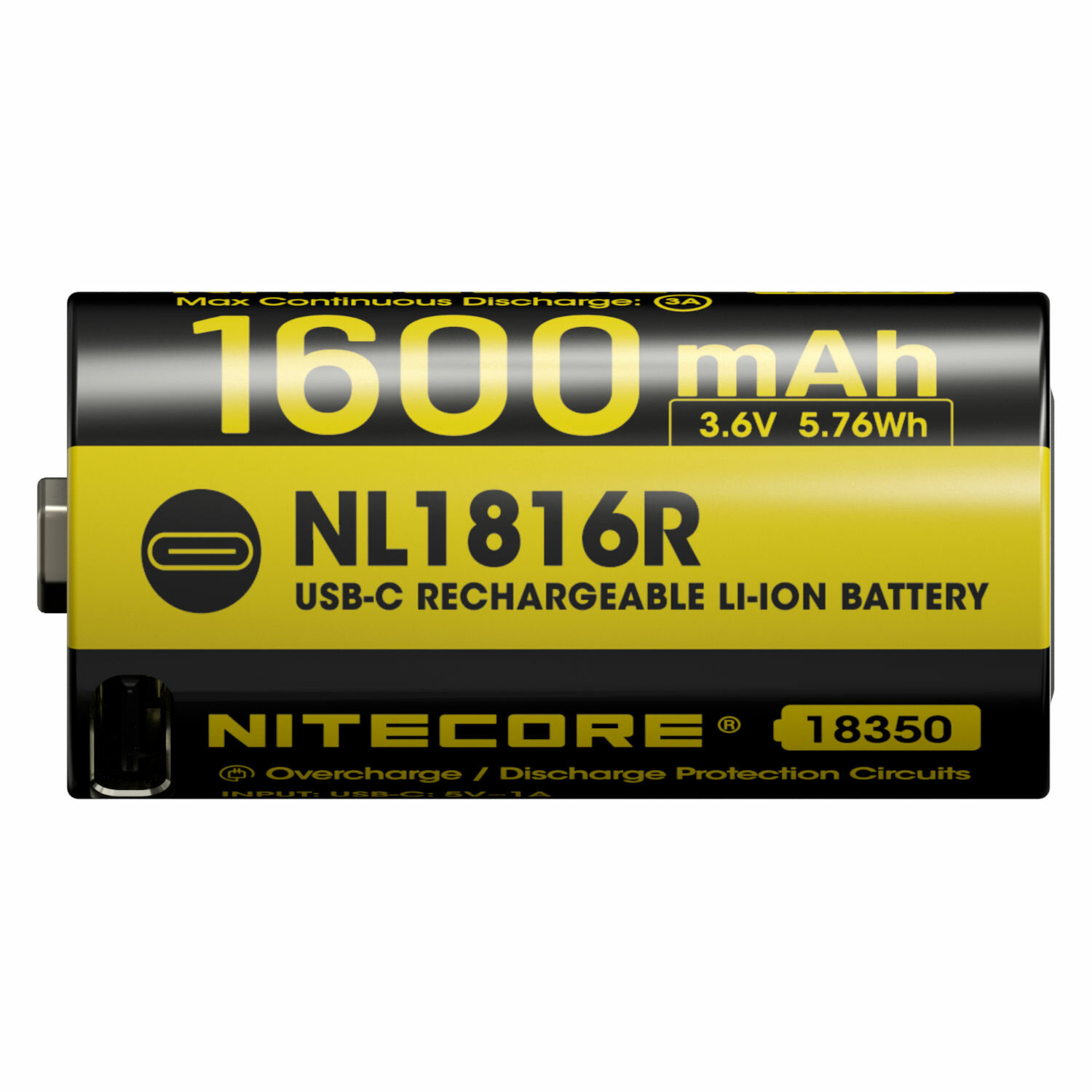 Аккумулятор Nitecore NL1816R — фото 1