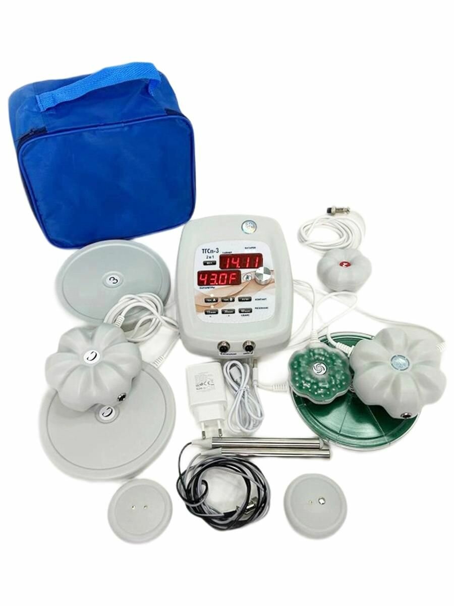 MAX-Комплект (ТГСп3 - 2 в 1 + ТОР-2 + катушка №3 + Катушка чистой статики + шипы Мишина). Физиотерапевтический аппарат