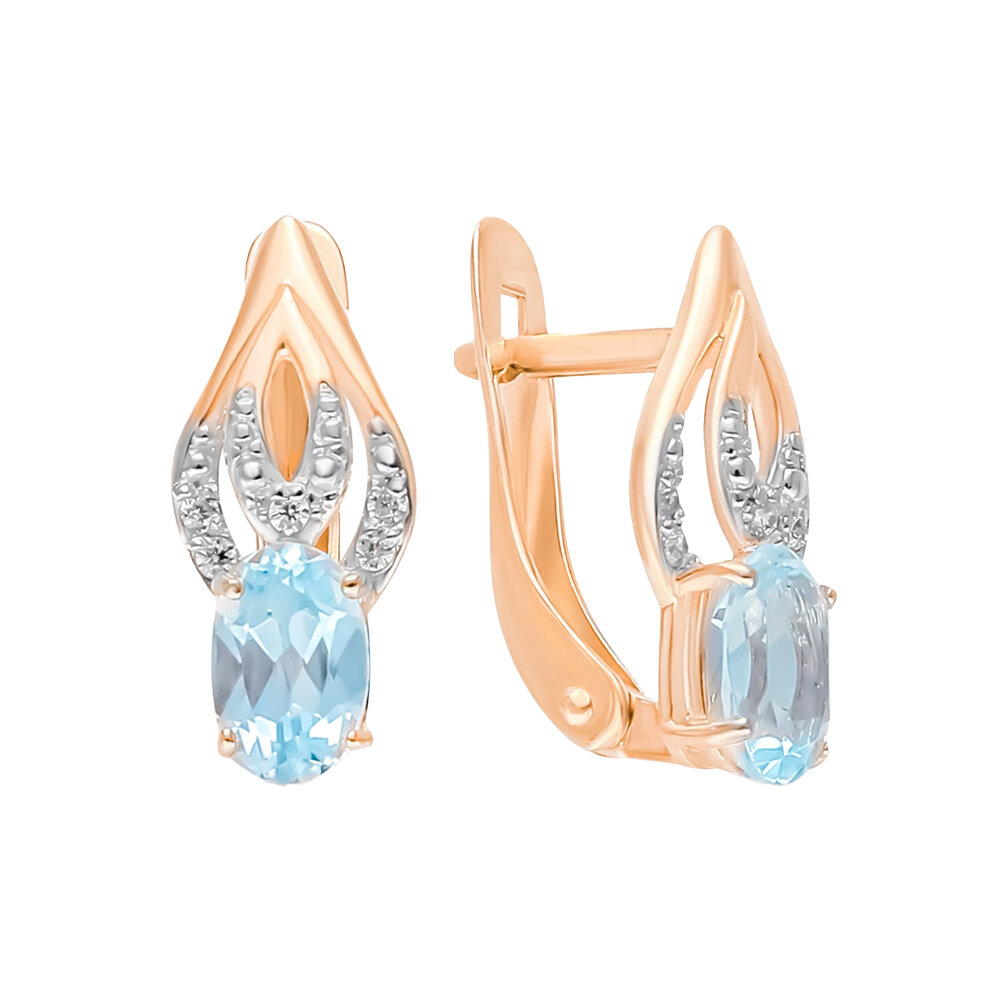 серьги из золота, с бриллиантами