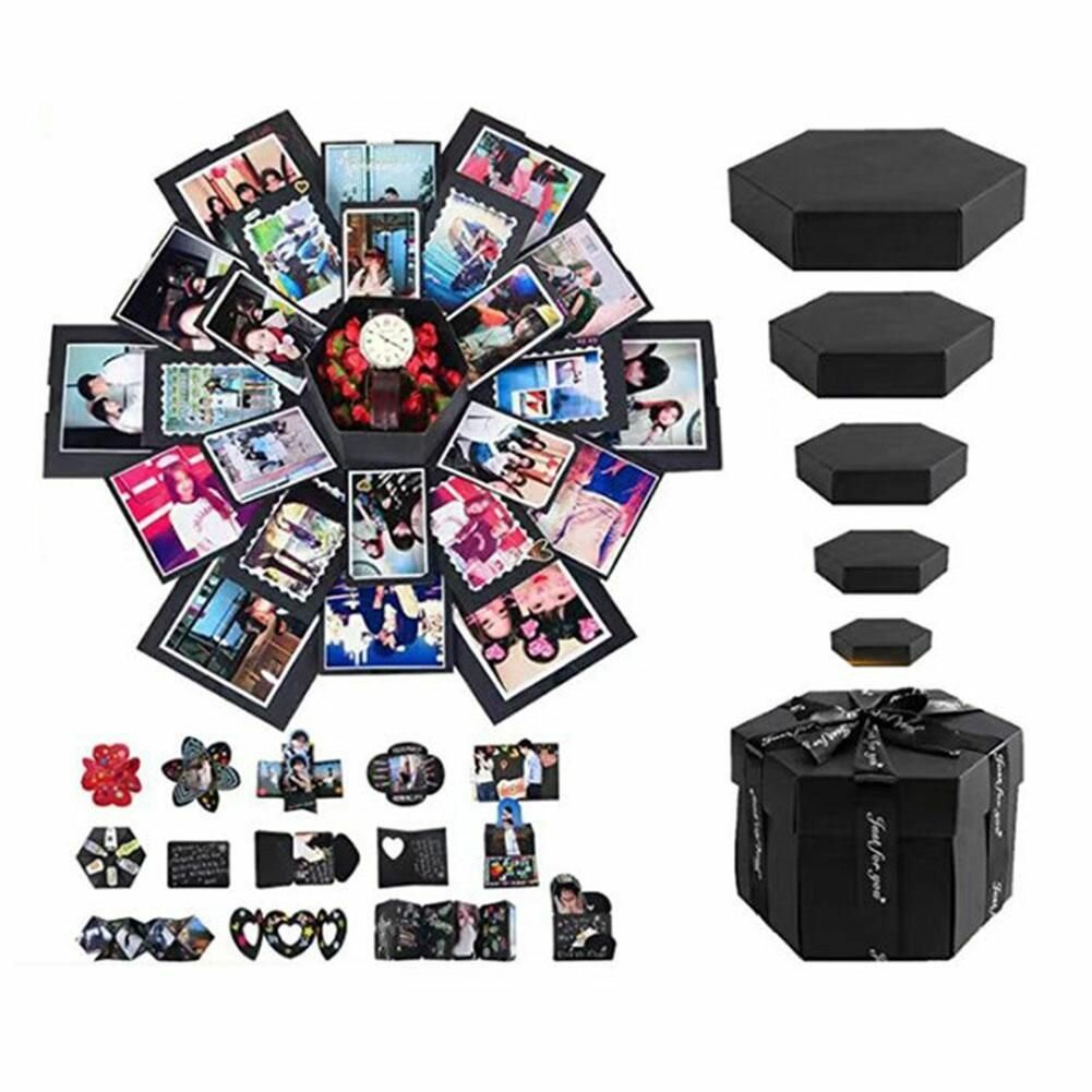 Подарочная коробка распадающаяся 5 шт/ коробка для сюрпризов и сладостей новогодние подарки