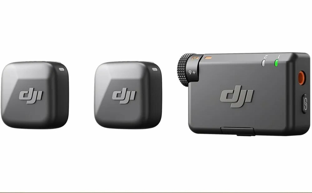 DJI Микрофон универсальный DJI Mic Mini (2 передатчика + 1 приемник), детальный звук, беспроводной микрофон-петличка для камеры/Android, ведение видеоблогов двумя людьми, командное производство, шоколадный